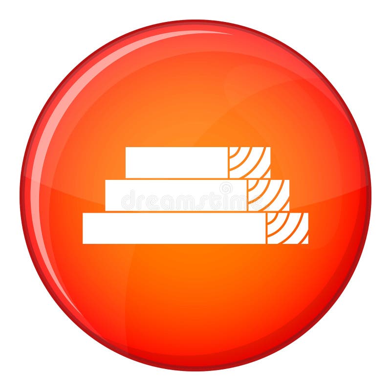 Wooden Planks Icon, Flat Style Stock Vector - Illustration of graphic ...