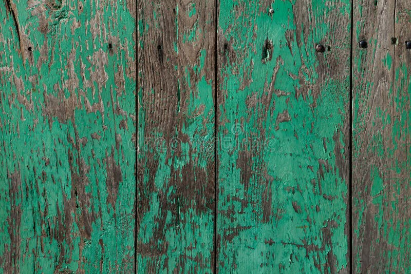 Wooden Planks Painted Green. Stock Image - Image of material, green ...