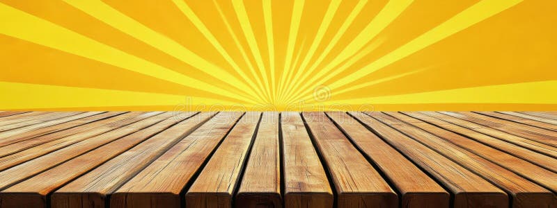 Wooden Planks and Rays of Sunshine Create a Radiant Background Concept ...