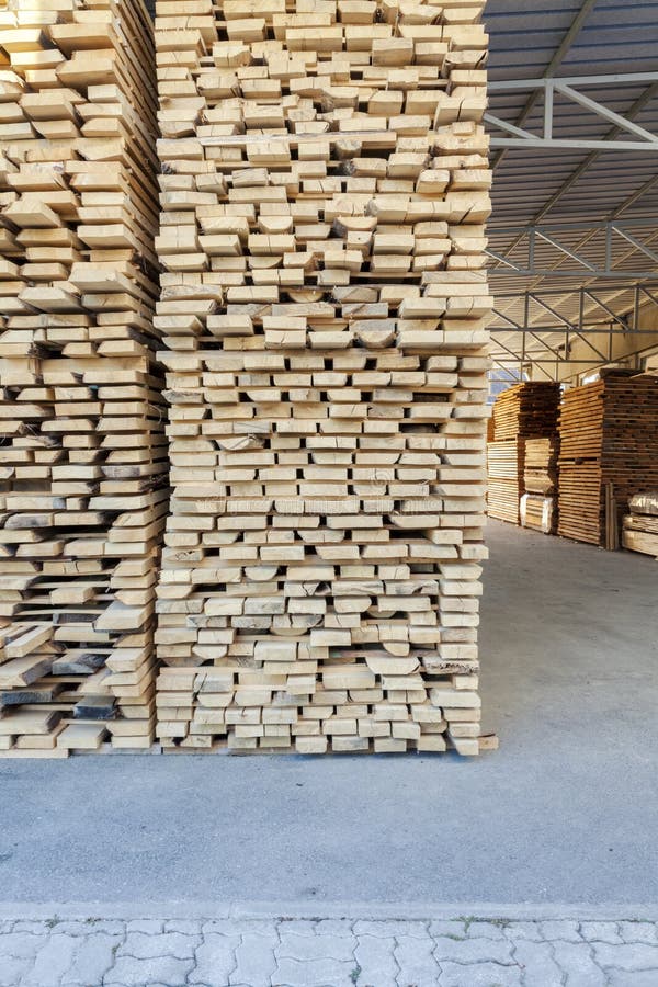 Stacked Timber Planks Drying Stock Photo - Image of stack, pine: 33628118