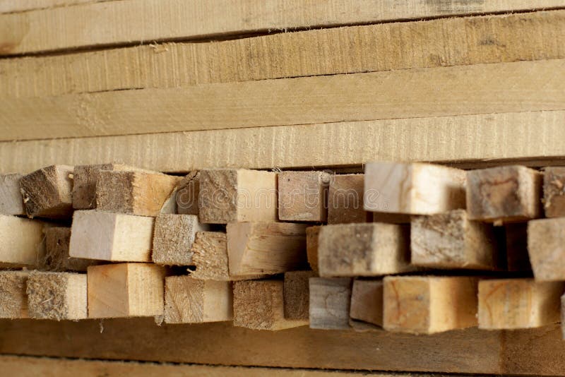Wooden Planks Stacked in Rows Stock Image - Image of tree, hardwood ...