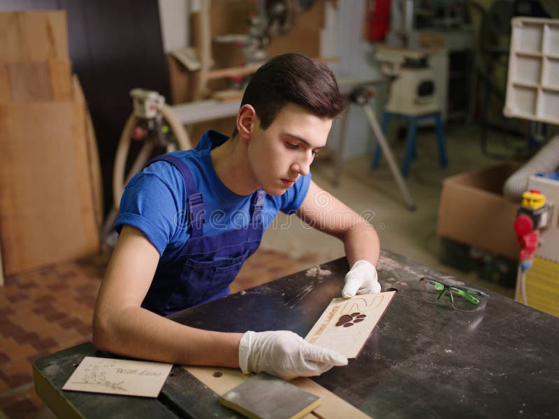 Plate on Which the 2018 Scorches and Inscriptions Stock Image - Image ...