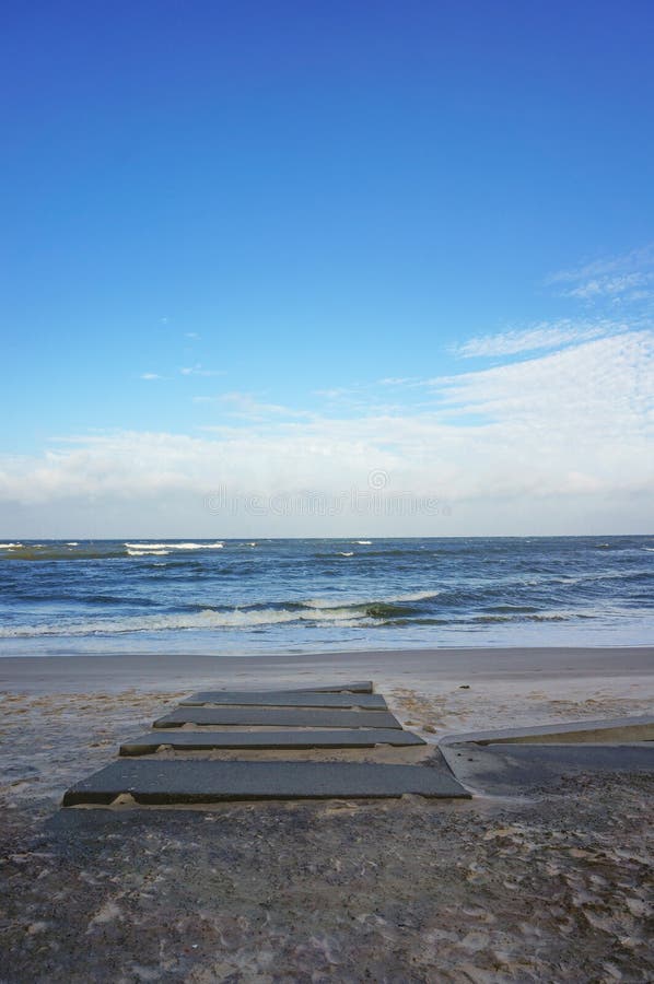 Wooden platform stock image. Image of sand, water, wooden - 65933801