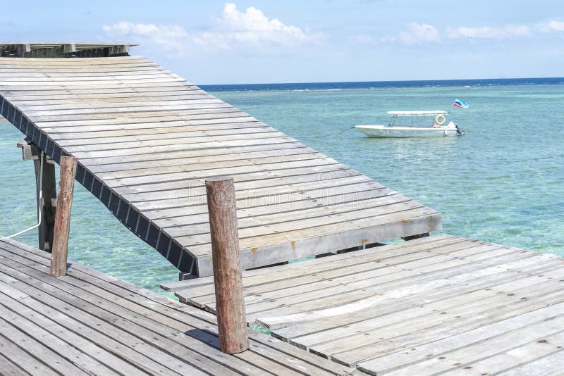Wooden platform stock image. Image of planked, calm, autumn - 35243829