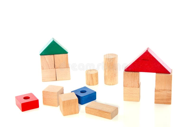 Wooden play blocks stock photo. Image of color, construct - 16491478