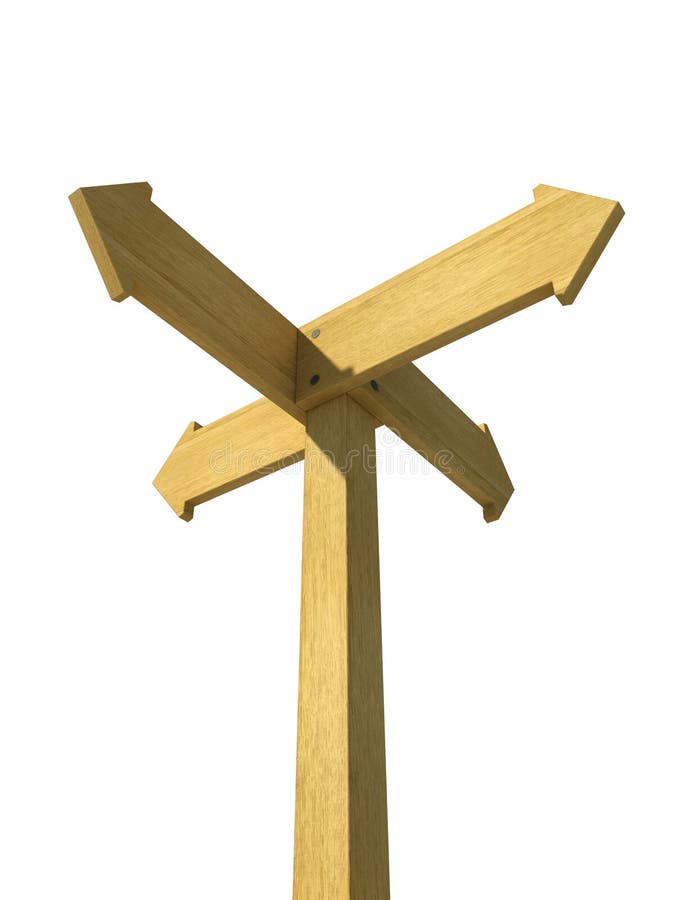 Wooden pointer stock illustration. Illustration of three - 2595004