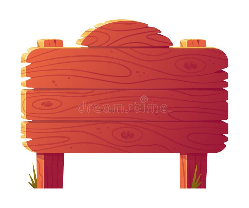 Wooden Pointer and Board on Pole for Direction or Information Vector ...