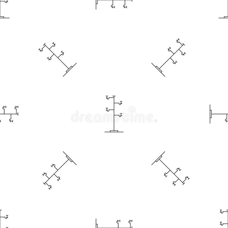 Wooden Pole Pattern Seamless Vector Stock Vector - Illustration of pole ...