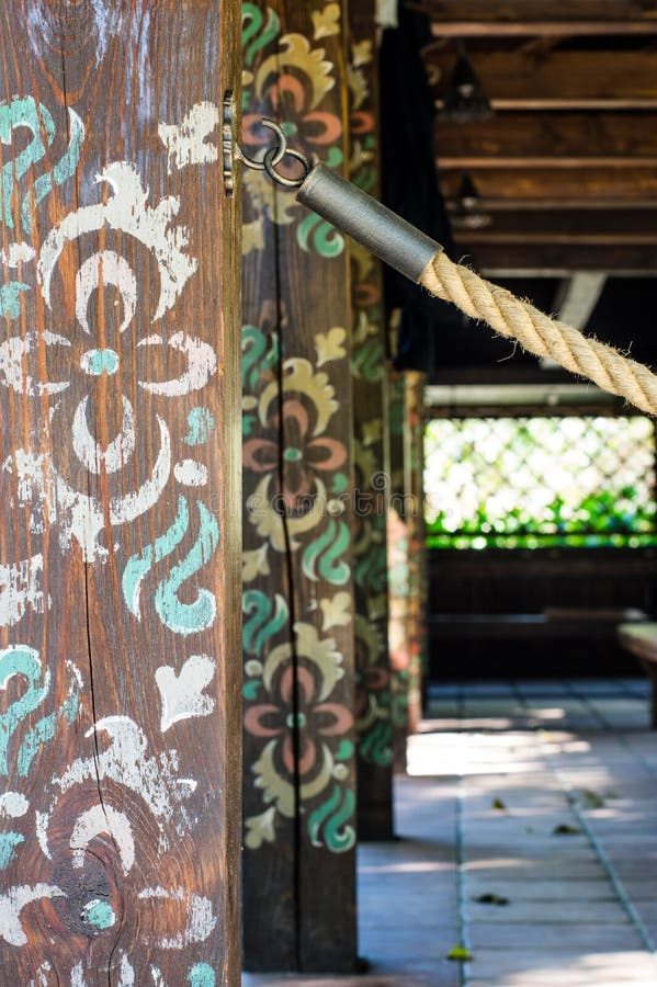 Wooden Posts Painted with Paint Stock Photo - Image of screensaver ...