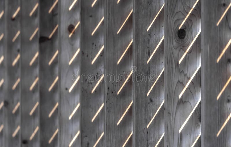 Wooden Posts in Side the Barn with Pattern of Sun Light. Stock Image ...