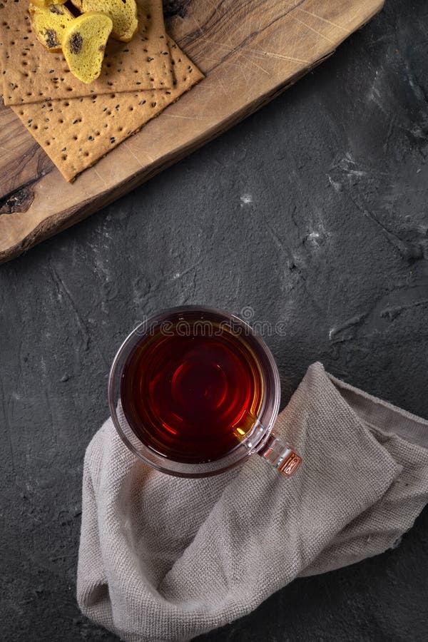 Wooden Presentation and Snack on Stone Floor Stock Image - Image of ...