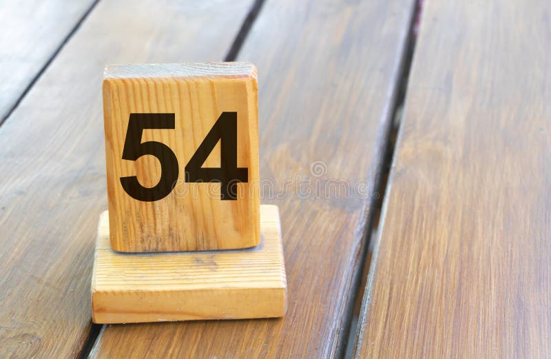 Wooden Priority Number 54 on a Plank Tab Stock Image - Image of wooden ...