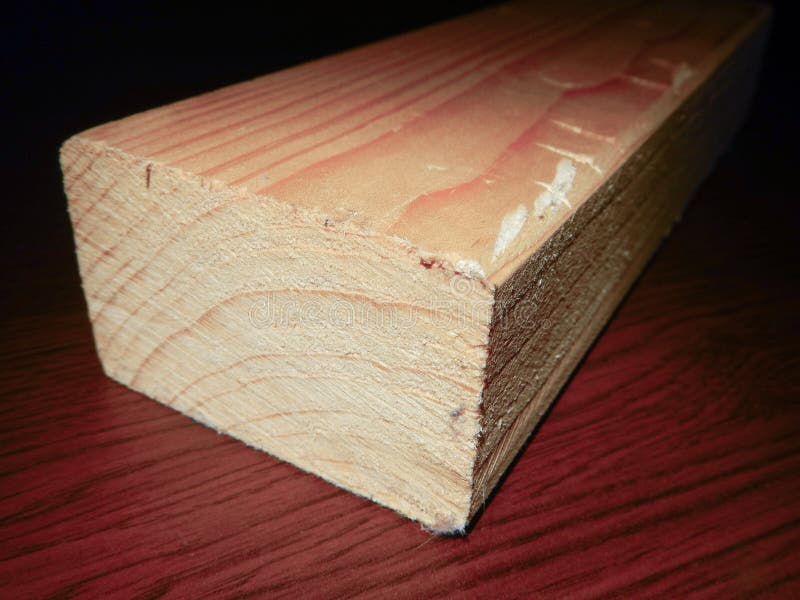 A Wooden Oak Prism Serves As a Bench in the Garden. for Better Drying ...