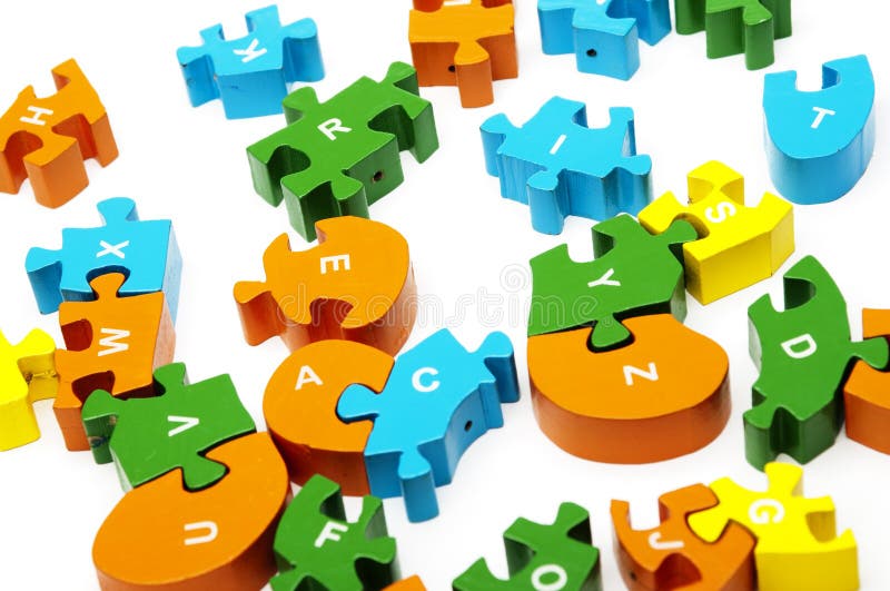 A Puzzle Mess stock photo. Image of leisure, children - 90305110