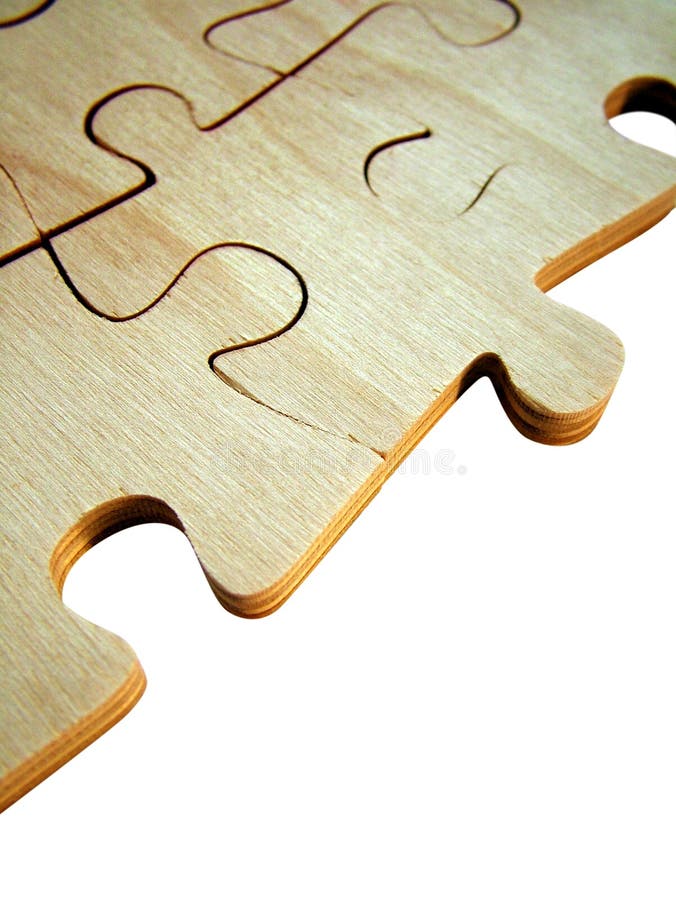 Wooden Puzzle stock photo. Image of edge, view, joined - 7180278
