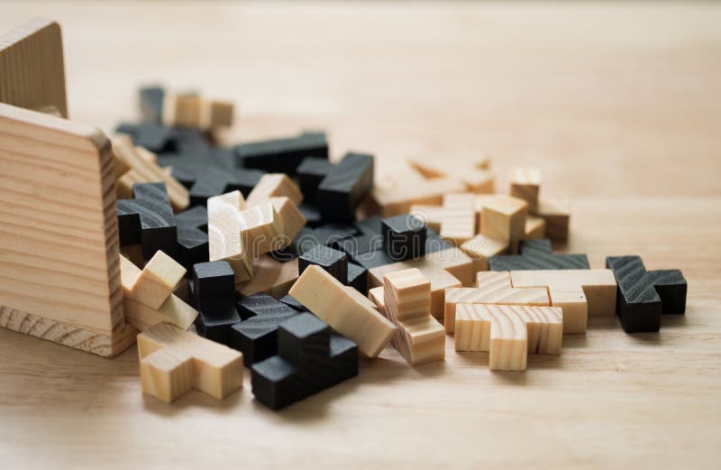 Wooden puzzle game stock photo. Image of object, preschool - 142202072