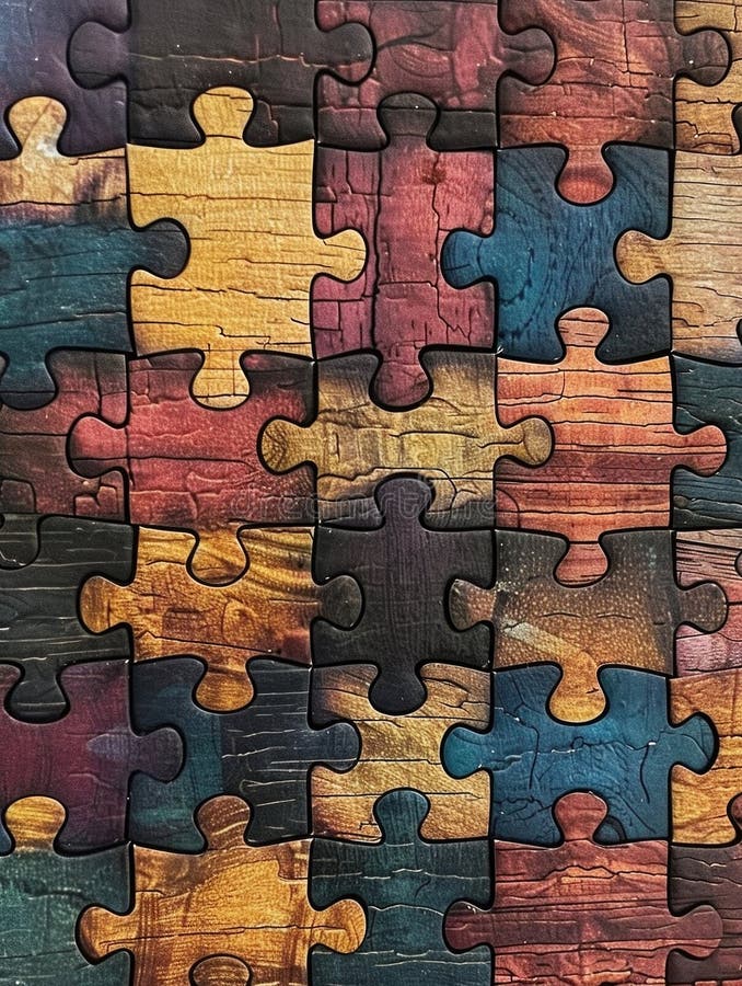 Wooden Puzzle Piece Missing Pieces Stock Photo - Image of teaser ...