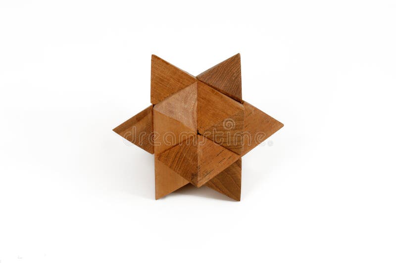 Wooden Puzzles Cast Star-shaped Stock Image - Image of concepts, shaped ...