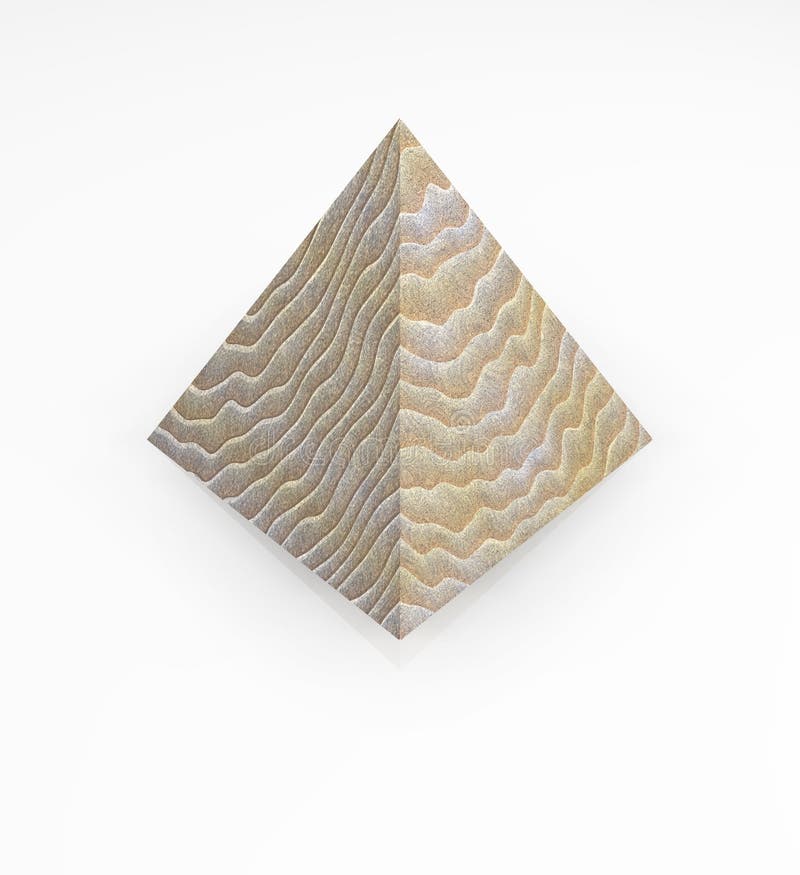 Wooden Pyramid Solid Wood Isolated Stock Photo - Image of isolated ...
