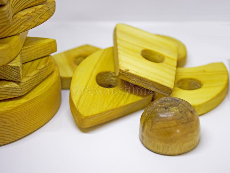 Wooden pyramid toy stock image. Image of game, childhood - 99823487