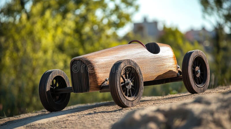 Wooden Racing Car stock image. Image of classic, unique - 381979917
