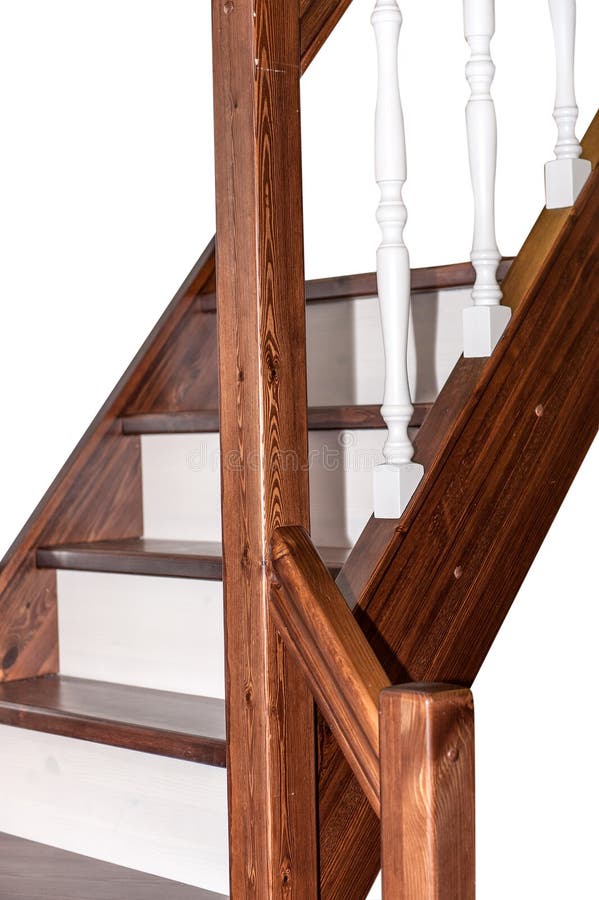 Wooden rail stairs stock photo. Image of architecture - 83352574