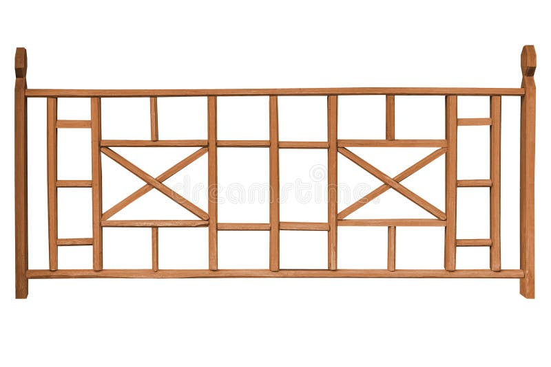 Wooden railing isolated stock image. Image of backyard - 279671313