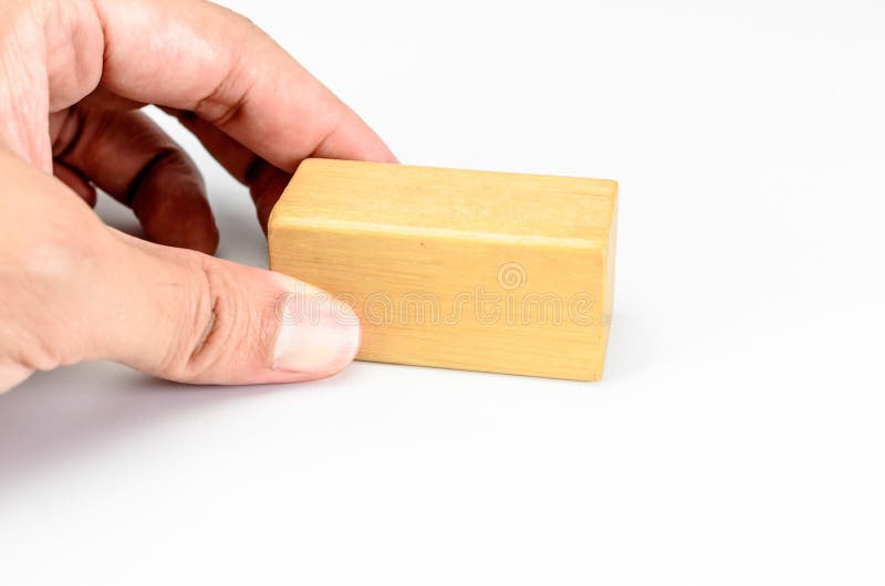 Wooden rectangle block stock photo. Image of square, development - 75411368