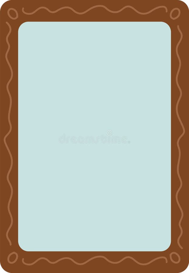 Wooden Rectangle Mirror stock vector. Illustration of gallery - 352490960