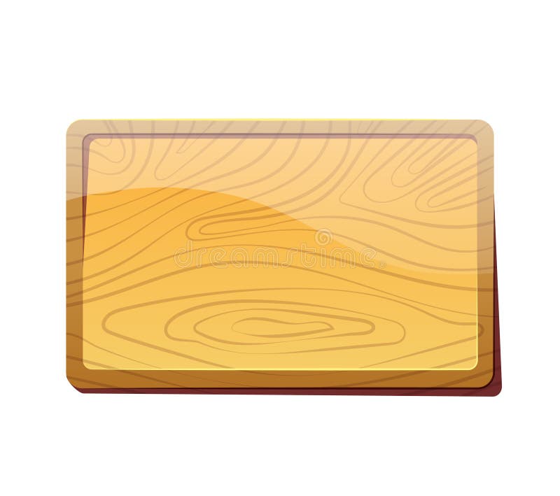 Wooden Rectangle Tablet. Textured Board, Frame, Tablet. Wooden Button ...