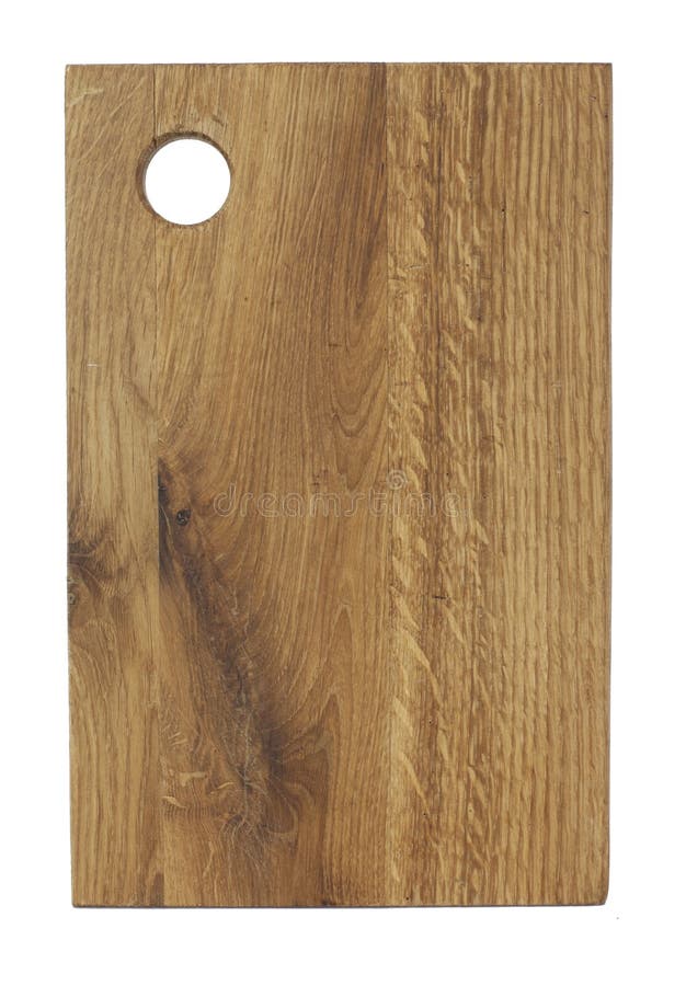 Wooden Rectangular Board for Cutting and Cooking Food. Board with Hole ...