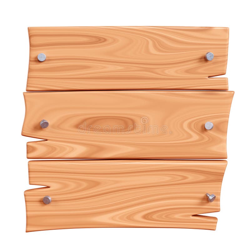 Wooden Rectangular Plaque with Cracks and Metal Nails for Text Box ...