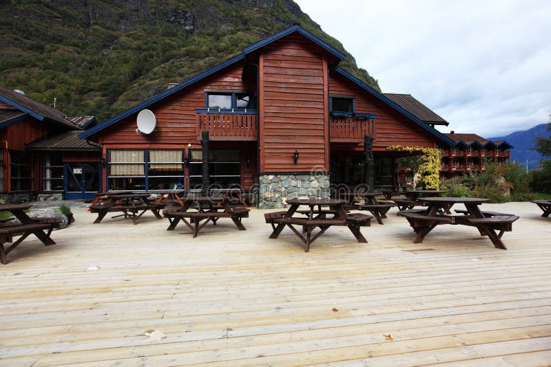 Wooden restaurant stock photo. Image of norway, green - 11201898