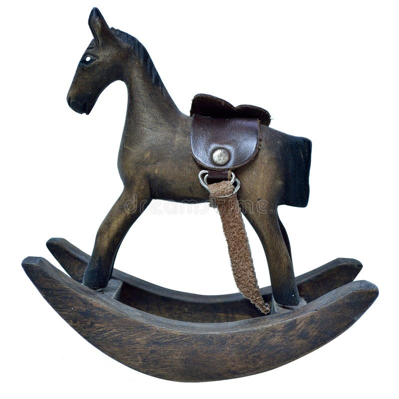 Wooden rocking horse stock image. Image of rocking, object - 45921847