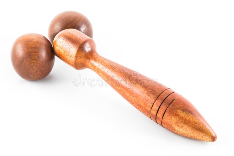 Wooden roller spa tool stock photo. Image of handle, beauty - 48571878
