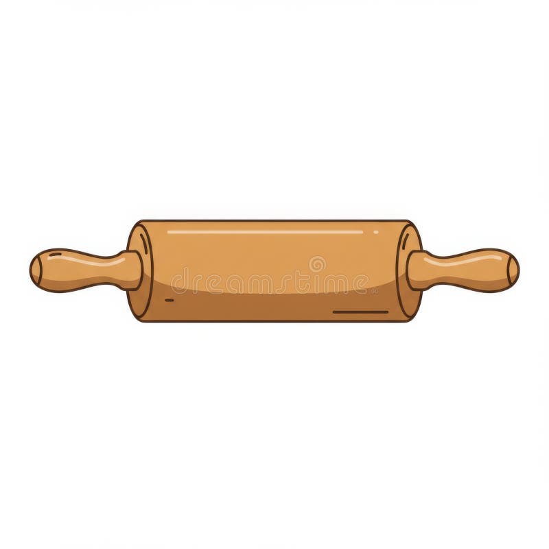 Wooden Rolling Pin Pixel Art Illustration Stock Illustration ...