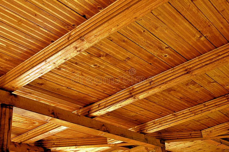 Wooden roof structure stock image. Image of angled, timber - 15014599