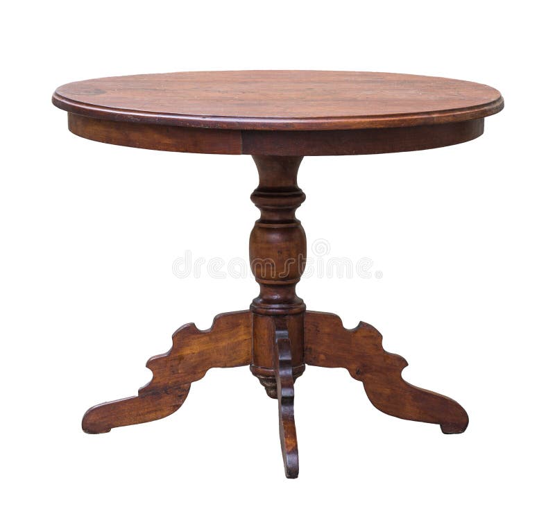 Wooden Round Table with Elegant Design and Sturdy Base Suitable for ...