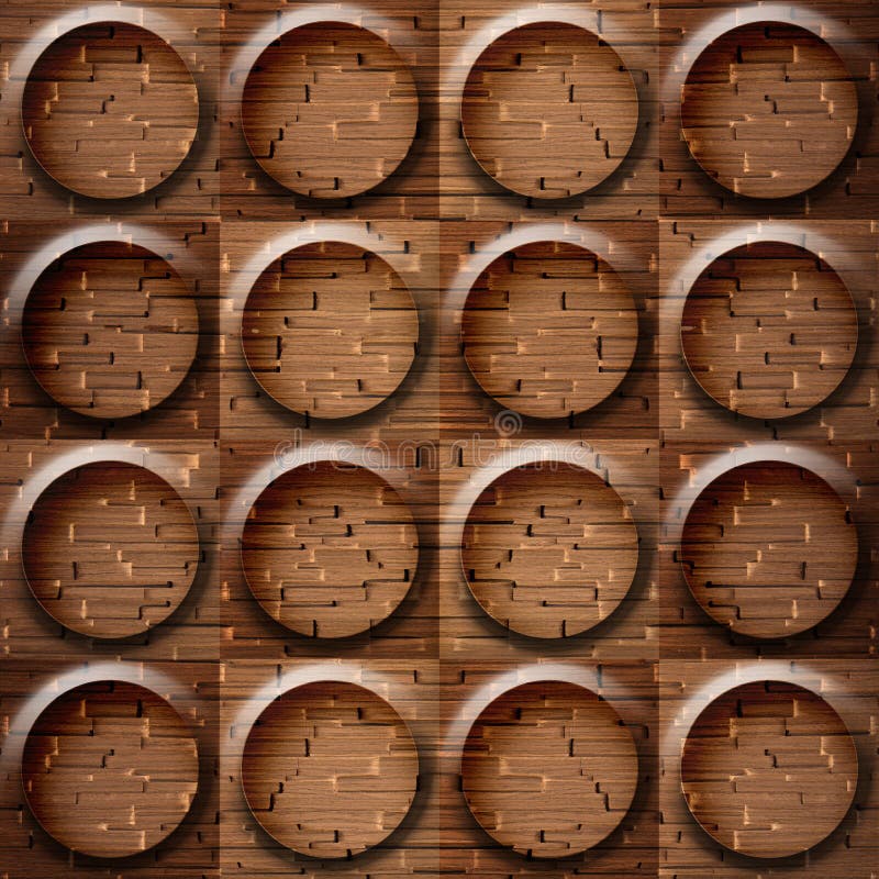 Wooden Rounded Abstract Blocks Stacked for Seamless Background Stock ...