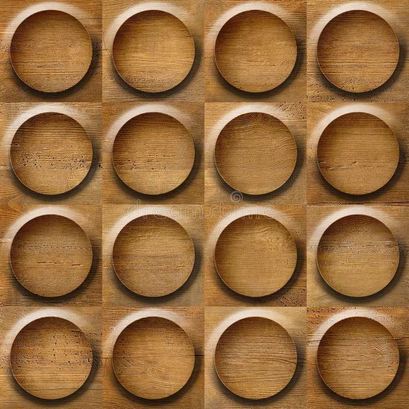 Wooden Rounded Abstract Blocks Stacked for Seamless Background Stock ...