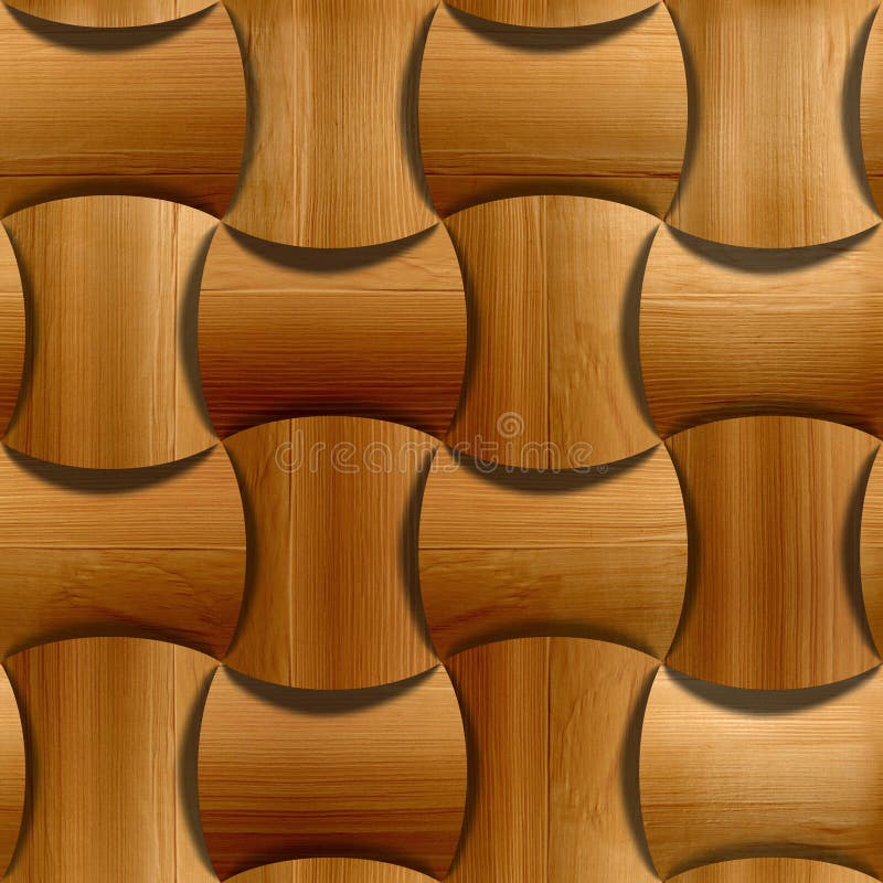 Wooden Rounded Abstract Blocks Stacked for Seamless Background Stock ...