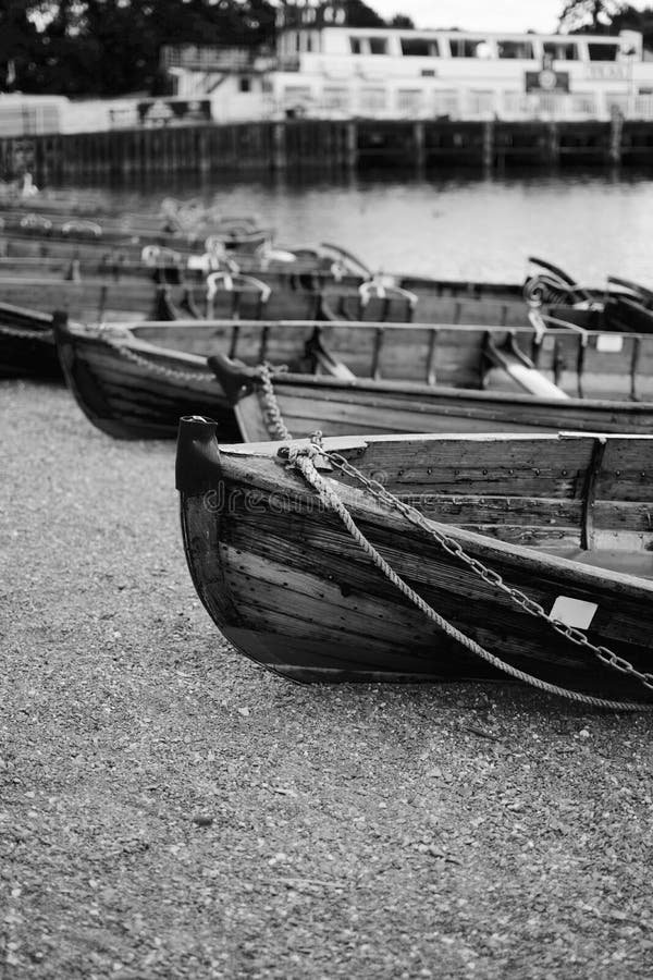 Wooden Rowing Boat stock image. Image of paddle, grain - 73514433