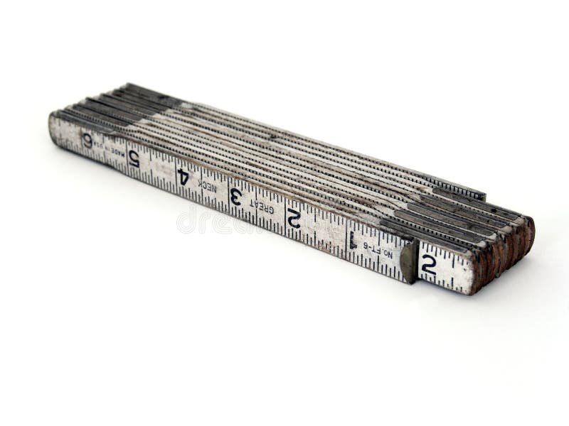 Wooden ruler stock image. Image of isolated, foot, tool - 3806779