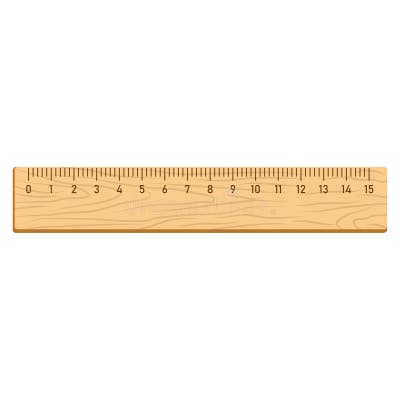 Wooden Ruler with Centimeter Markings Vector Illustration Image Stock ...