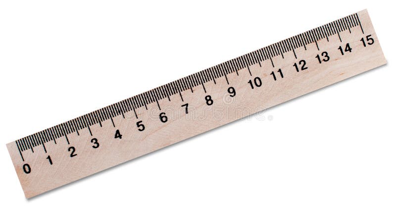Wooden Ruler On A White Background Stock Photo - Image of drawing ...