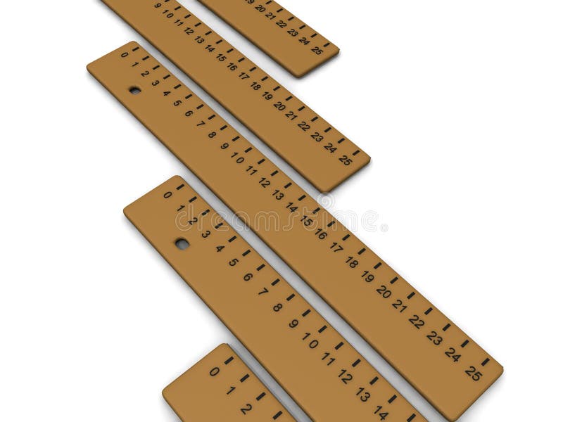 Wooden Rulers stock vector. Illustration of school, foot - 4703958