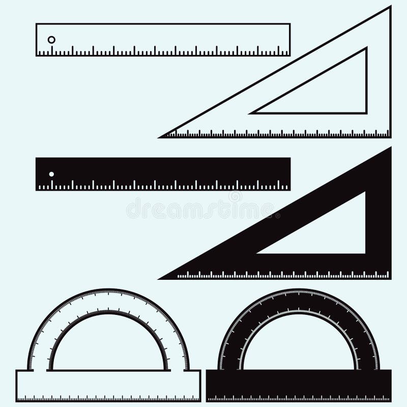 Wooden Rulers with Shadows Isolated on White. Measuring Tool. School ...
