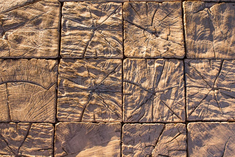 Wooden Rustic Floor Blocks stock image. Image of background - 135361121