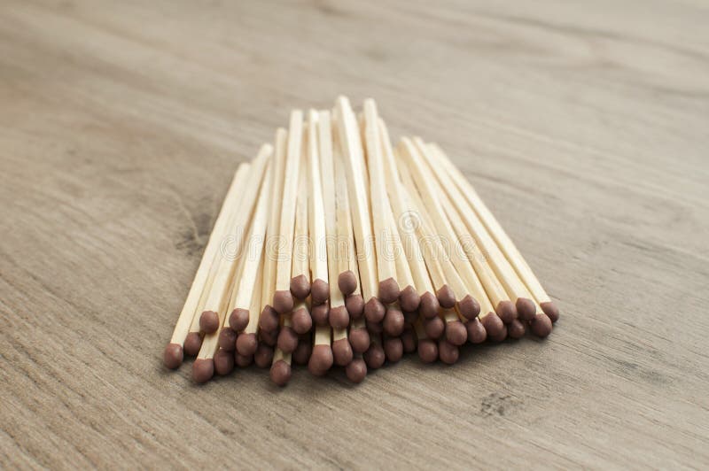 Wooden safety match sticks stock photo. Image of fire - 111733388
