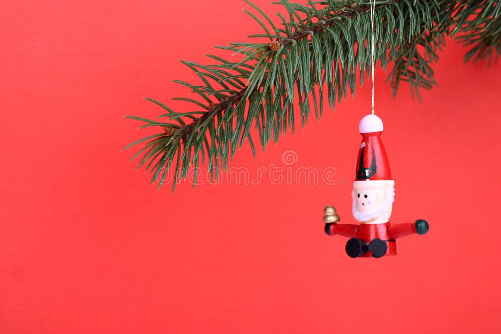 Wooden Santa stock image. Image of brilliant, gold, ring - 12092445